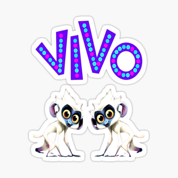 "Vivo Movie - Two Monkeys" Sticker for Sale by PureHabitat | Redbubble