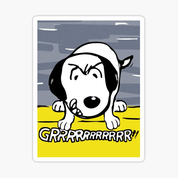 "GRRRRRRRRR!!" Sticker for Sale by imarilynmonroe | Redbubble