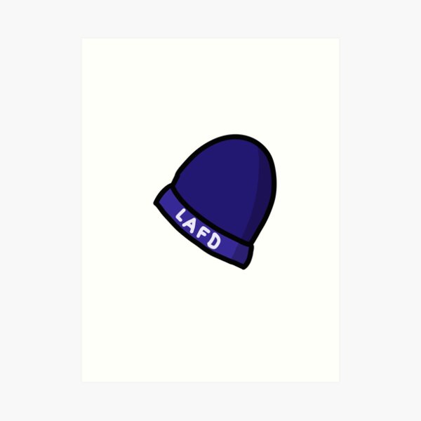 "Quackity LAFD beanie" Art Print by AlenaIsHere | Redbubble