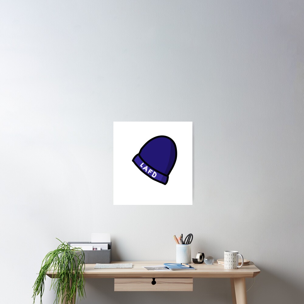 "Quackity LAFD beanie" Poster for Sale by AlenaIsHere | Redbubble