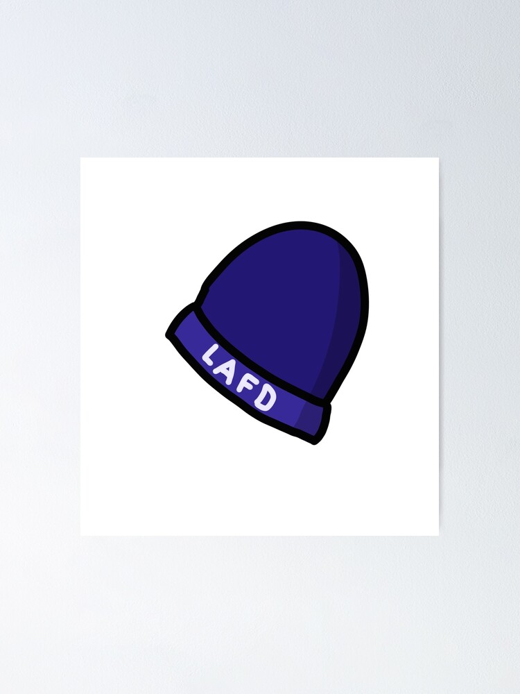 "Quackity LAFD beanie" Poster for Sale by AlenaIsHere | Redbubble
