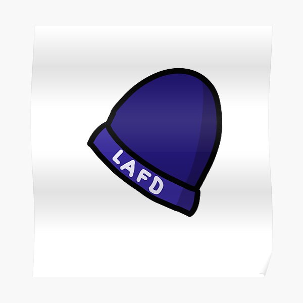"Quackity LAFD beanie" Poster for Sale by AlenaIsHere | Redbubble