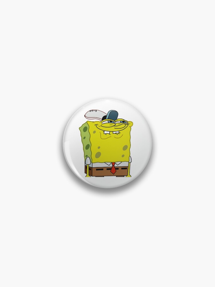 "Spongebob Meme Face" Pin for Sale by KamidzZzu | Redbubble