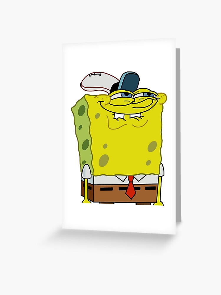"Spongebob Meme Face" Greeting Card for Sale by KamidzZzu | Redbubble