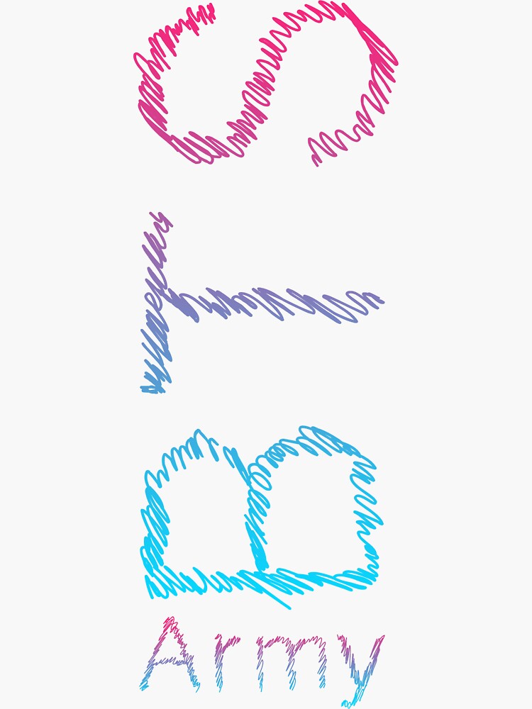 "Bts army design" Sticker for Sale by Badis-mr-robot | Redbubble