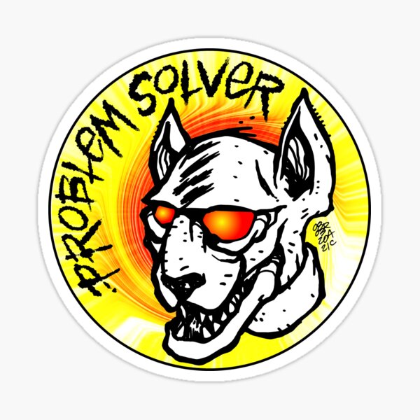 "Problem Solver by Roger Carvey" Sticker for Sale by aquiresville ...