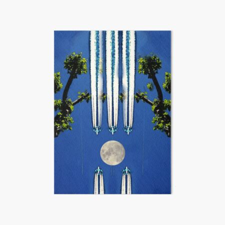 "To the moon and back - airplanes in the sky - photo collage" Art Board ...