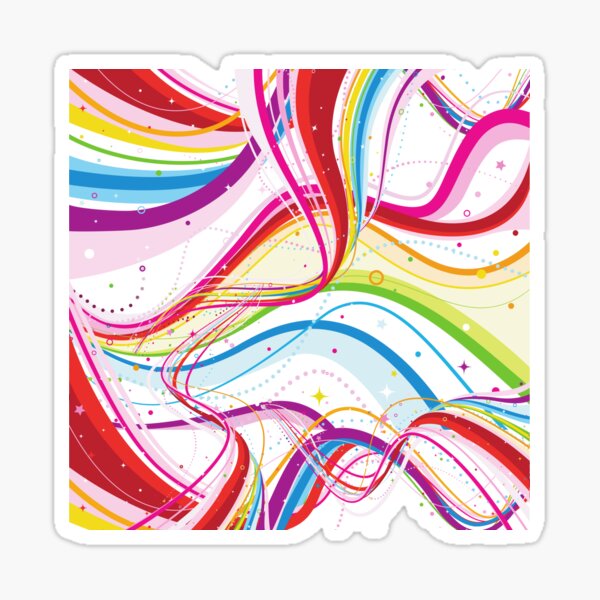 "New Rainbow Colors " Sticker for Sale by luxuryhaul | Redbubble