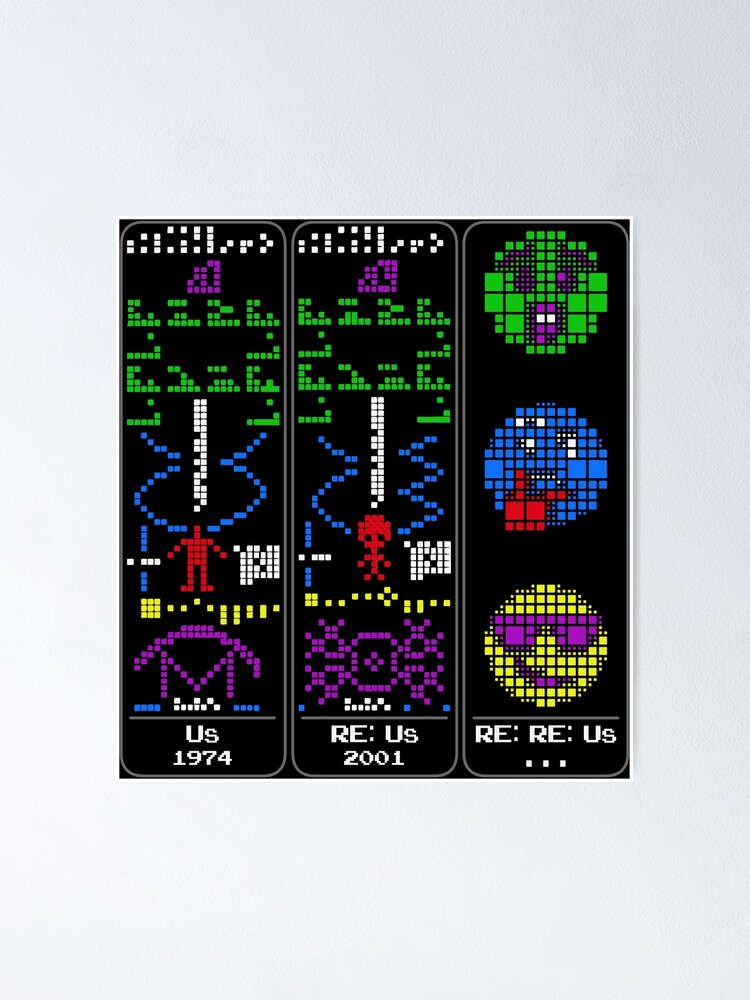 "Arecibo Reply Thread" Poster for Sale by v-nerd | Redbubble