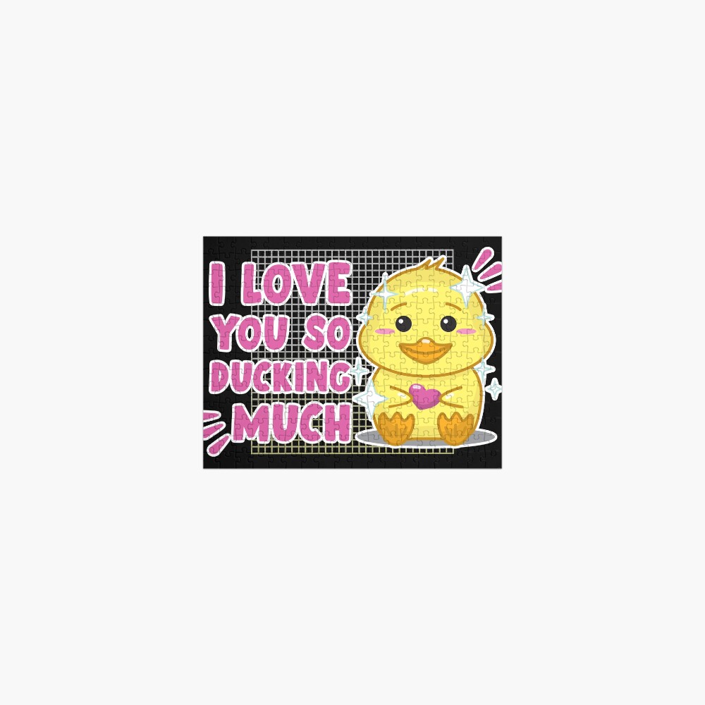 "I Love You So Ducking Much Text With Cute and Kawaii Ducks Graphic for ...