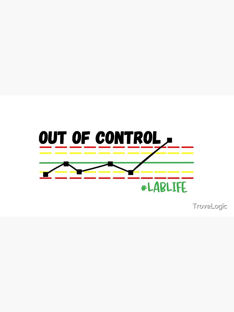 "Funny Lab Tech, "Out Of Control, LJ QC Chart" Poster for Sale by ...