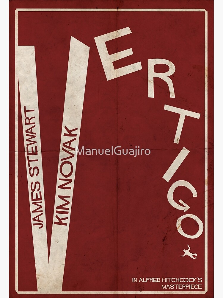 "Vertigo - Poster minimalista, Alfred Hitchcock - James Stewart, Kim ...