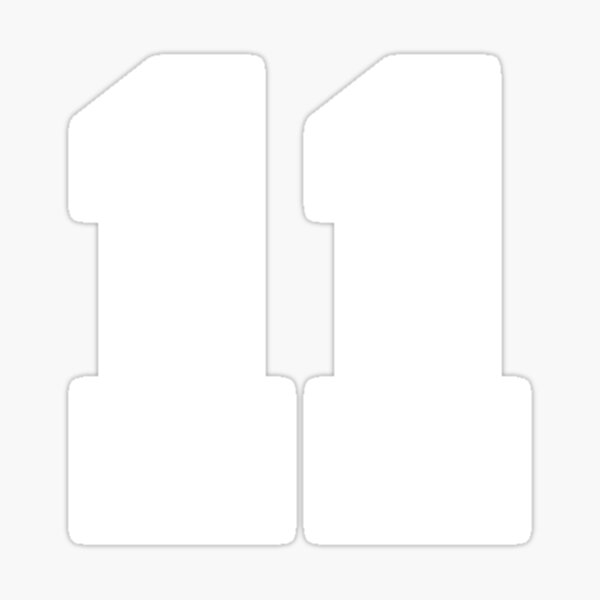 "Sports Team Jersey Number #11 Gift" Sticker for Sale by fungear ...