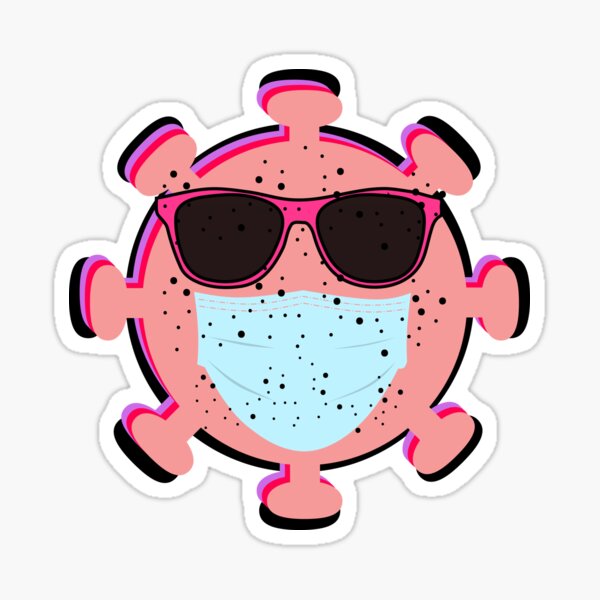 "Pink Freckles Virus" Sticker for Sale by RishStyl | Redbubble