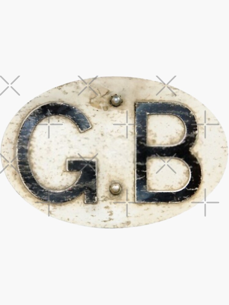 "Gb Sticker For Car " Sticker for Sale by ELHARCHI | Redbubble