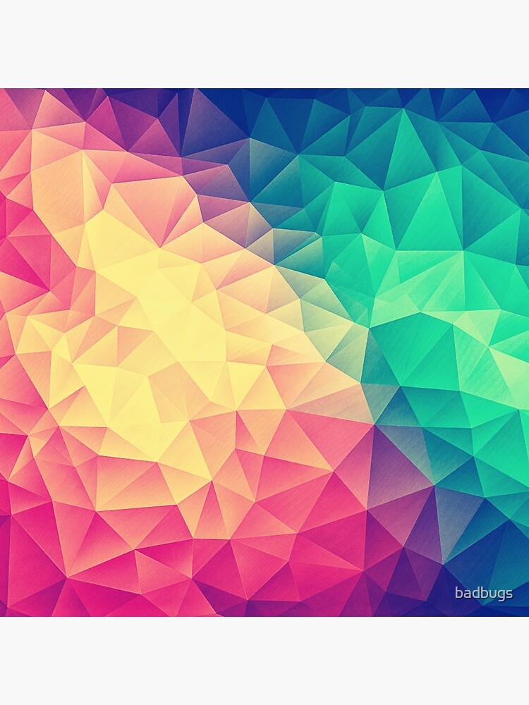 Abstract Polygon Multi Color Cubism Low Poly Triangle Pride / LGBT ...