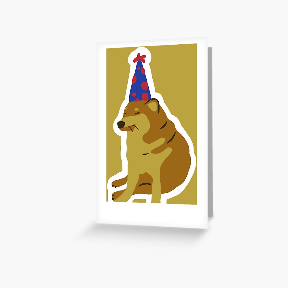 Tarjetas de felicitación «Cheems cumpleañero» de EmpressIguana | Redbubble