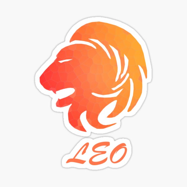 "LEO Horoscope Zodiac" Sticker for Sale by Byntar | Redbubble