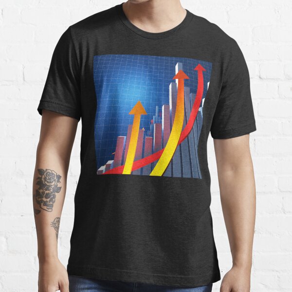 "Graph Chart with Arrows" T-shirt for Sale by Designs24U | Redbubble ...