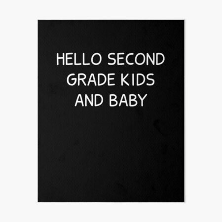 Lámina rígida «Hola segundo grado / Camisa juvenil / Camisa de segundo ...