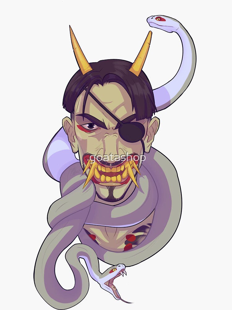 "One-eyed Demon" Sticker for Sale by goatashop | Redbubble