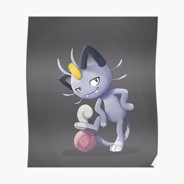 "Alola Meowth" Poster by PokeFuseMe | Redbubble