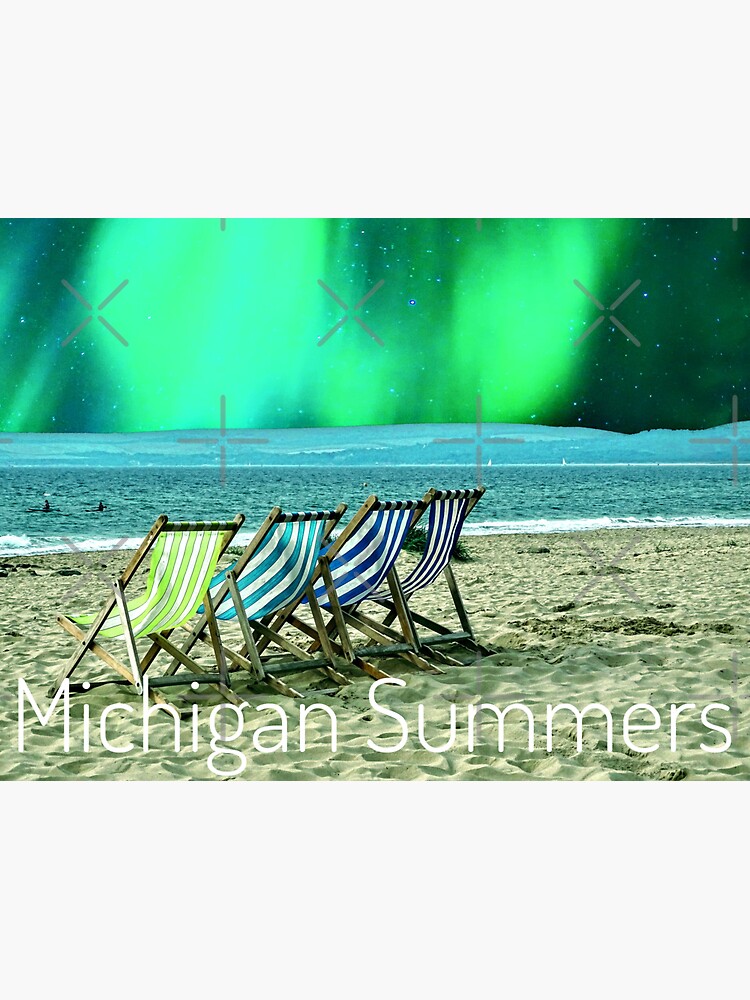 "Michigan Summer" Sticker by robinreva | Redbubble