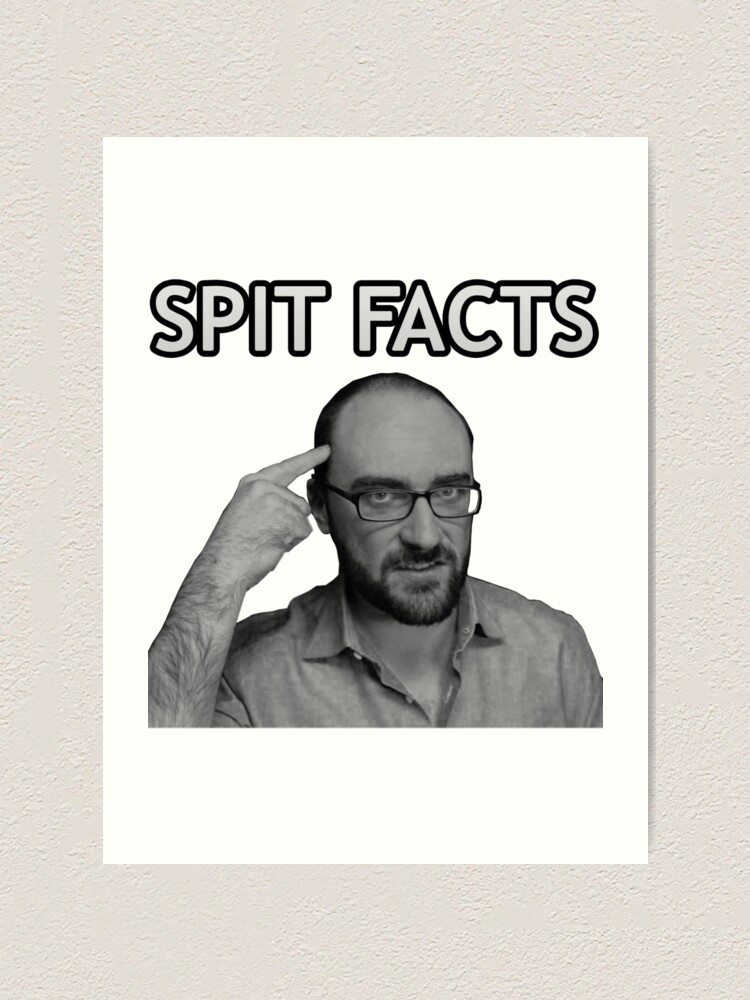 "Vsauce - Michael - Spit Facts" Art Print by Manist | Redbubble
