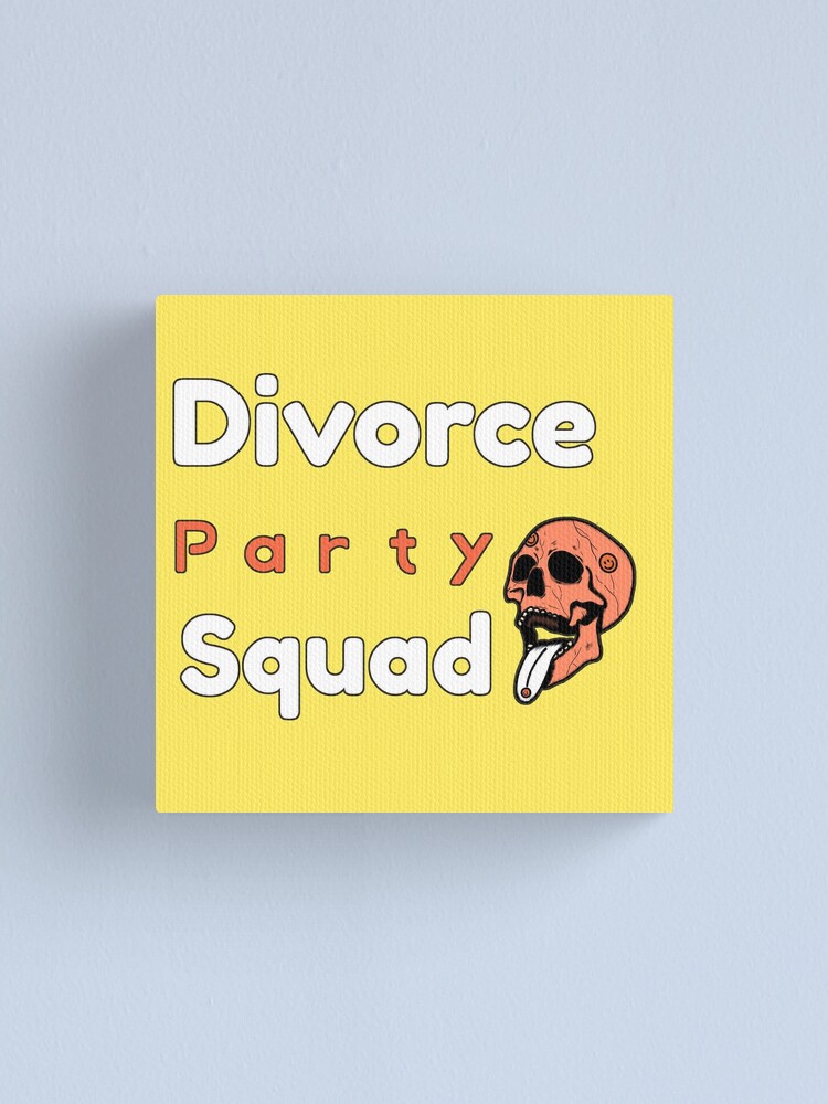 "Cool Colorful Divorce Party Squad Skull Design - Divorced Happily and ...