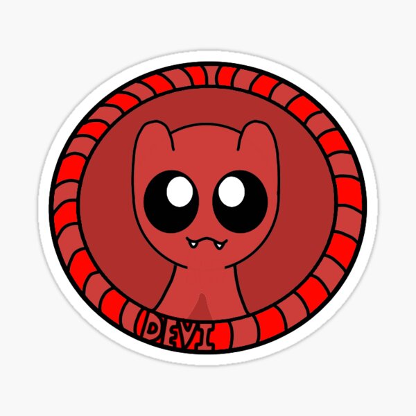 "Devi in a circle" Sticker for Sale by Space-Wolves | Redbubble