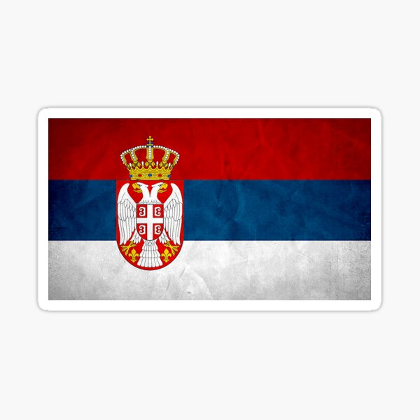 "Serbian flag" Sticker for Sale by Srbi | Redbubble