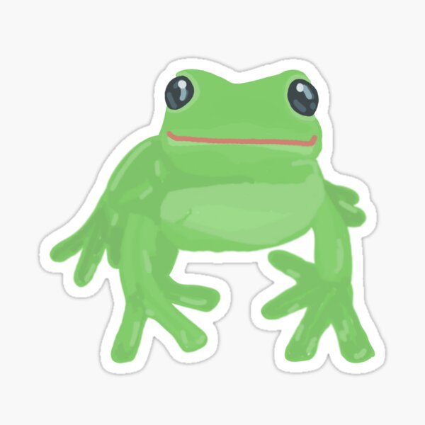"Froggie frog phrog froggy" Sticker for Sale by sophiebbrown | Redbubble