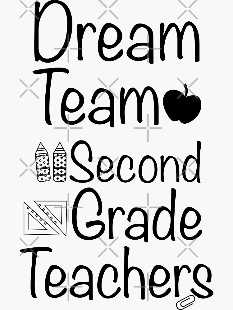 Pegatina «Dream Team Maestro de segundo grado, Maestros de segundo ...