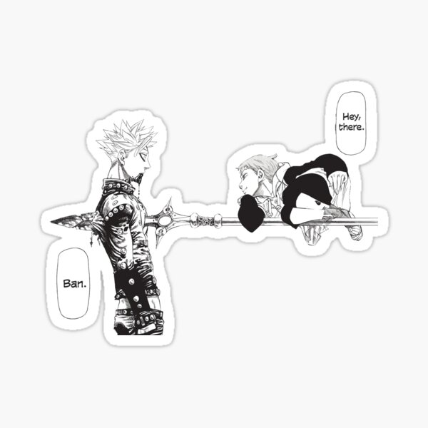 "King meets Ban - Seven Deathly Sins " Sticker for Sale by humble ...