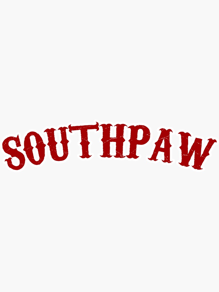 "THE SOUTHPAW LEFTY " Sticker for Sale by TheseWonders | Redbubble