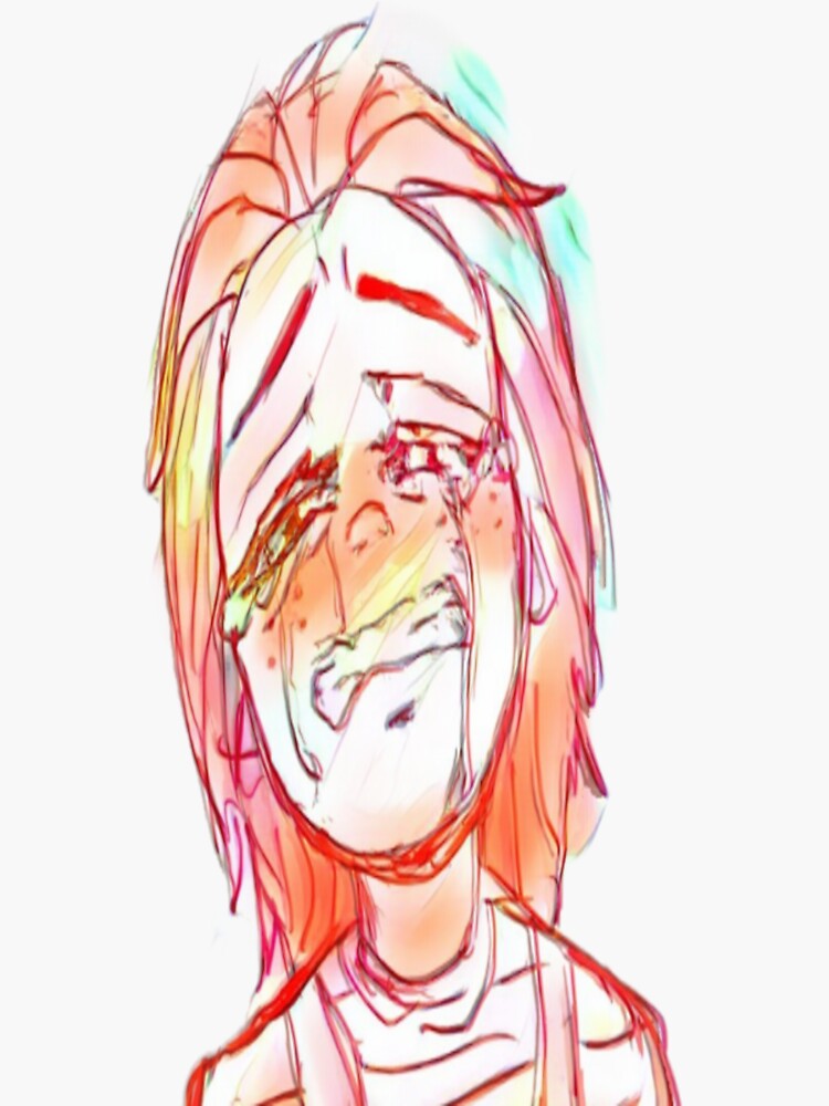 "Sad Chucky" Sticker for Sale by DeathL | Redbubble