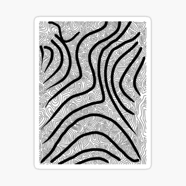 "Zebra Fingerprint" Sticker for Sale by jasonmar7 | Redbubble