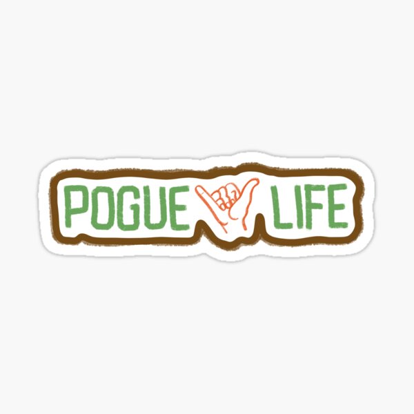 "Pogue " Sticker by StickersByKell | Redbubble