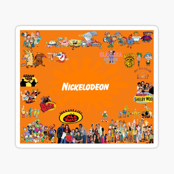 "90's NICKELODEON" Sticker for Sale by Pfasanya824 | Redbubble