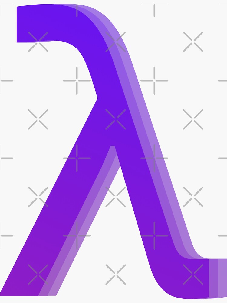 "Lambda Purple" Sticker for Sale by arctide | Redbubble