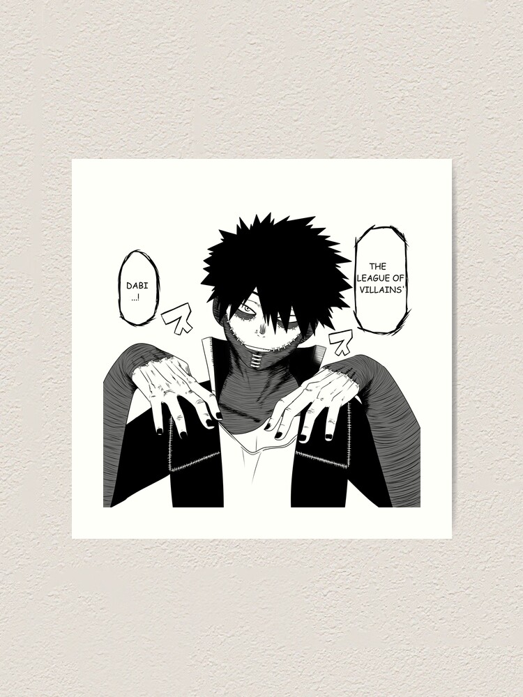 "LOV Dabi Manga Panel" Art Print by AlexTheSimp | Redbubble