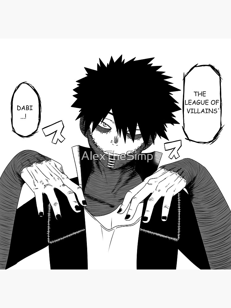 "LOV Dabi Manga Panel" Poster by AlexTheSimp | Redbubble
