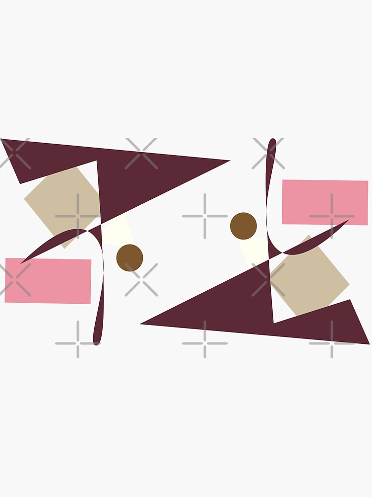 "Pink Freeform" Sticker for Sale by KrisReneeArt | Redbubble