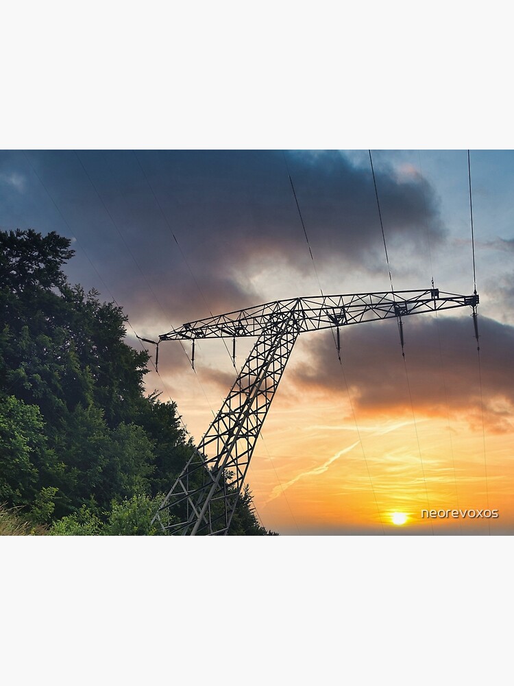 "Copy of electricity power high voltage pylon" Poster by neorevoxos ...