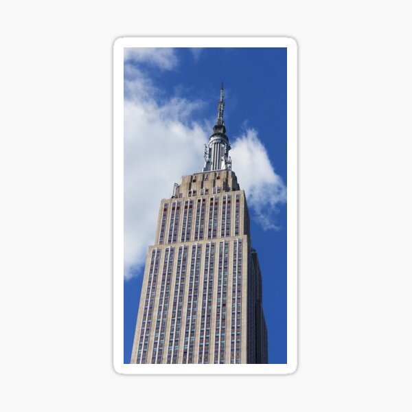 "Empire State Building " Sticker for Sale by RiisWatersArt | Redbubble