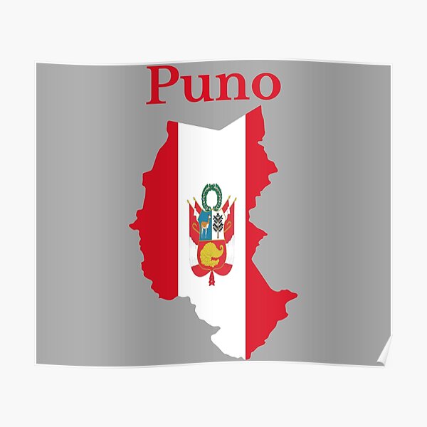 "Puno Region Map Design, Peru" Poster for Sale by marosharaf | Redbubble