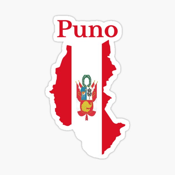 "Puno Region Map Design, Peru" Sticker for Sale by marosharaf | Redbubble