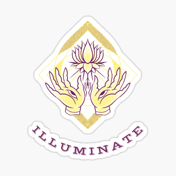 "illuminate" Sticker for Sale by MushroomBob | Redbubble