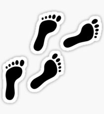 Footprints: Stickers | Redbubble
