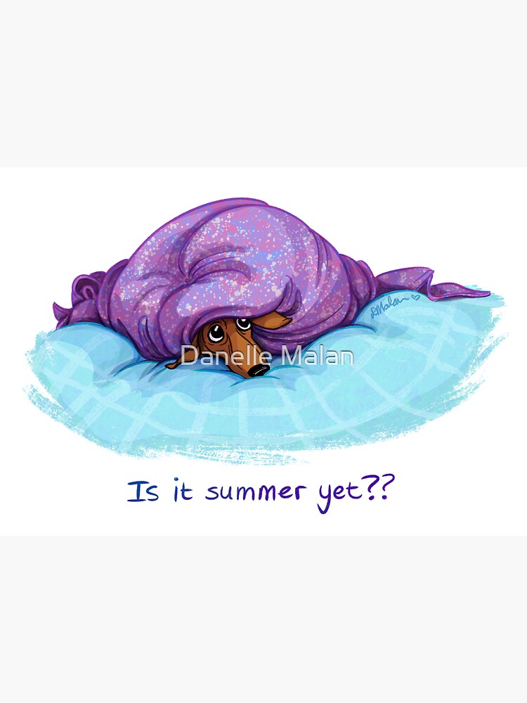 "Is it summer yet?" Sticker for Sale by Dwuff | Redbubble